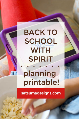 Back To School Spirit | Free Schedule Printable
