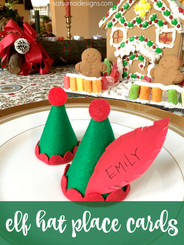 Elf Name Felt Place Cards